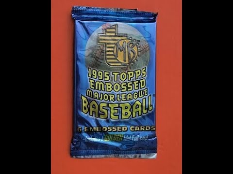 1995 TOPPS EMBOSSED baseball pack! Pulled Chuck Knoblauch, Raul Mondesi ...