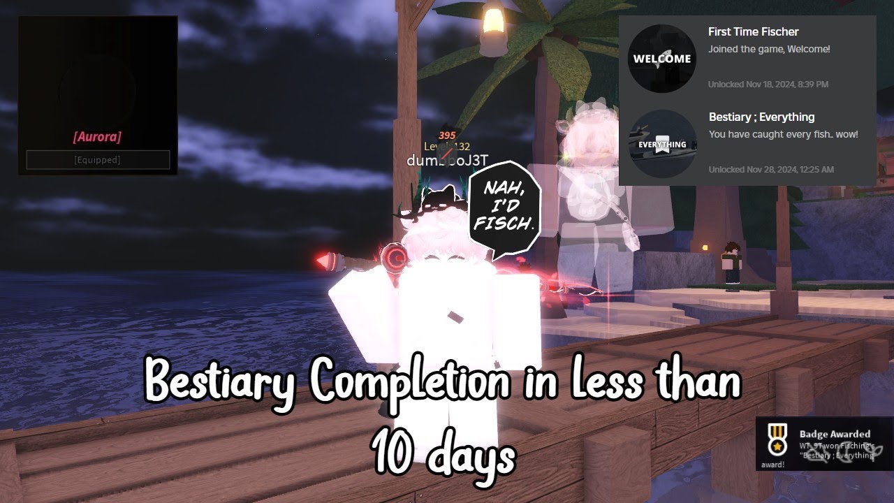 Fisch : Bestiary completion in less than 10 days - YouTube