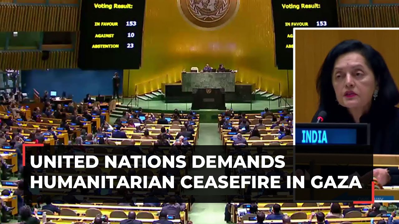 India backs United Nations' call for humanitarian ceasefire in Gaza ...