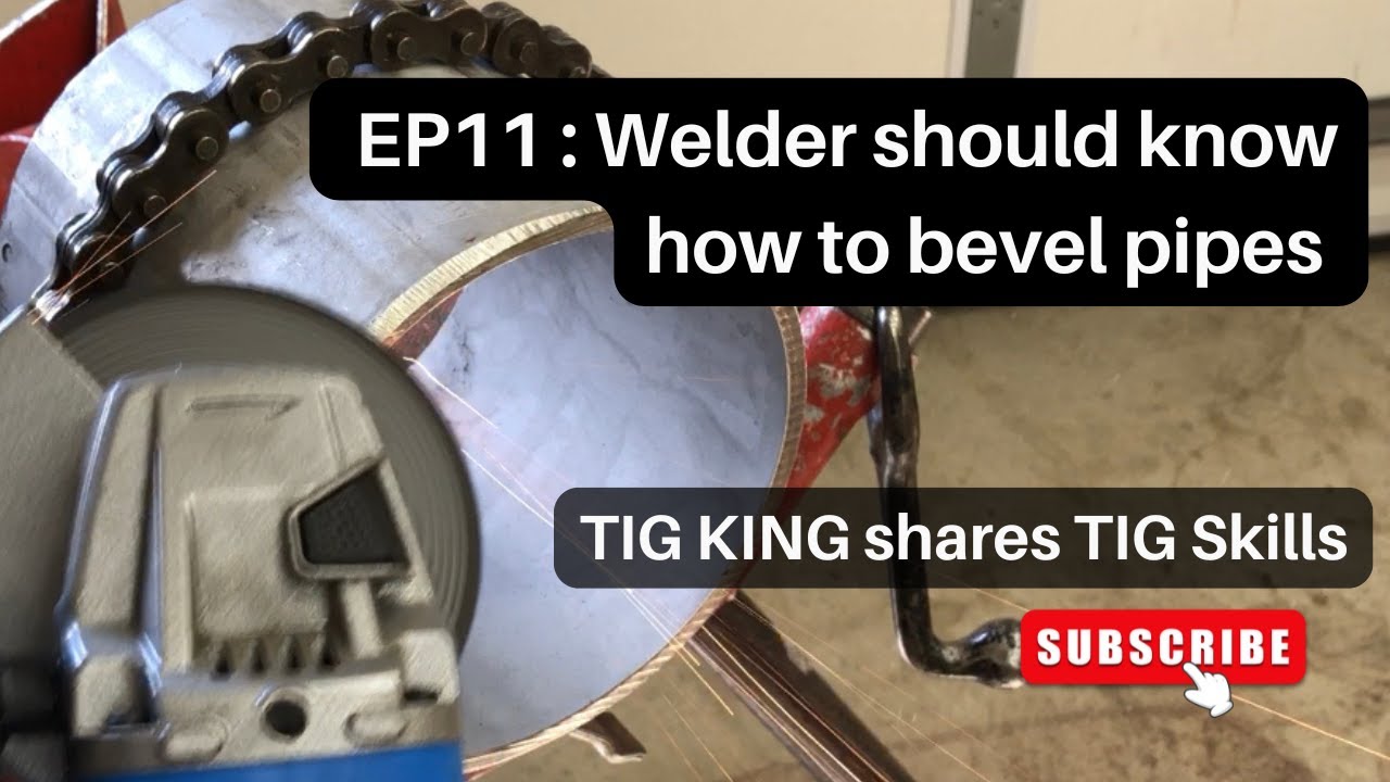 How to bevel pipes like a machine? Pipe welder's essential skill - YouTube