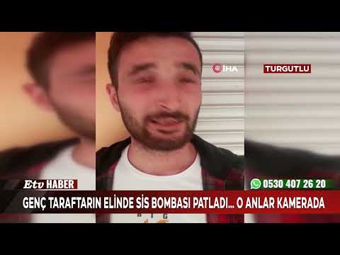 Genç Taraftarın Elinde Sis Bombası Patladı