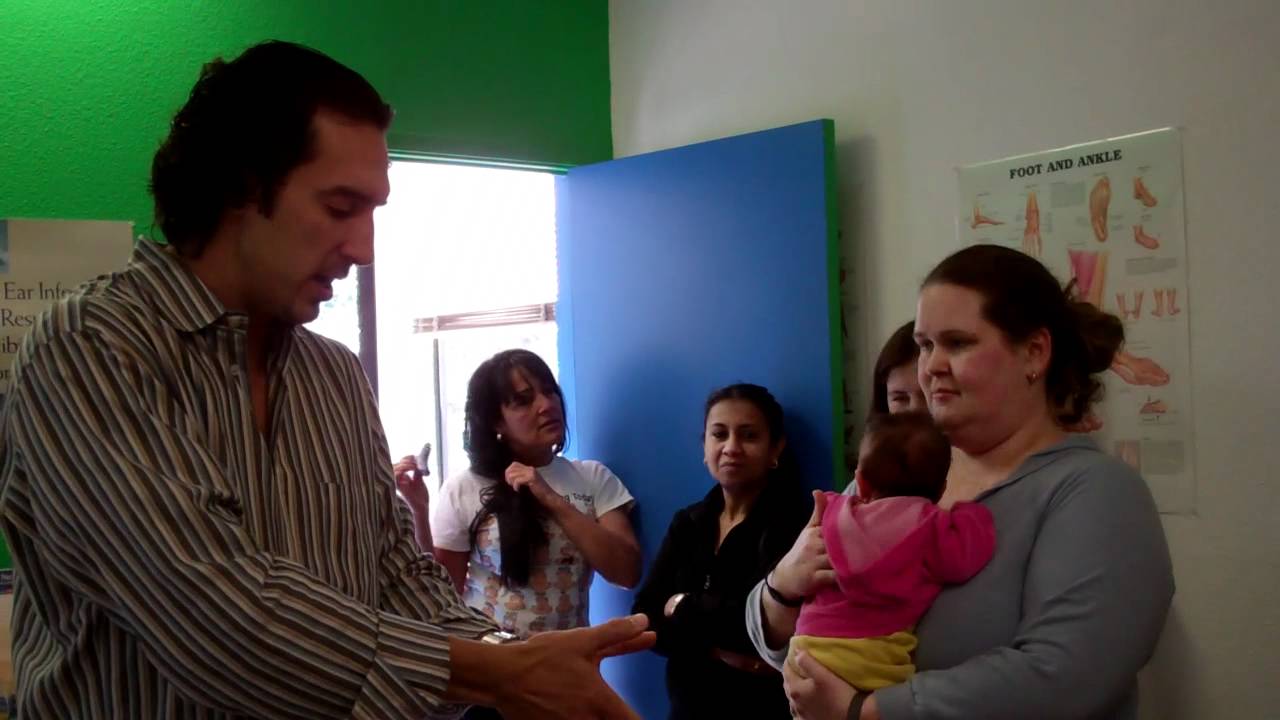 Dr. Jason Worrall-Chiropractic Adjustment On 7 Week Old Baby - YouTube
