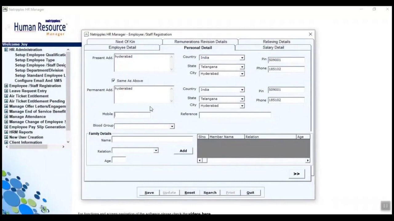 human resource manager software training and installation demo - YouTube