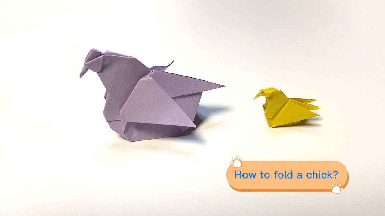 Origami Chick/How to fold a chick? - YouTube