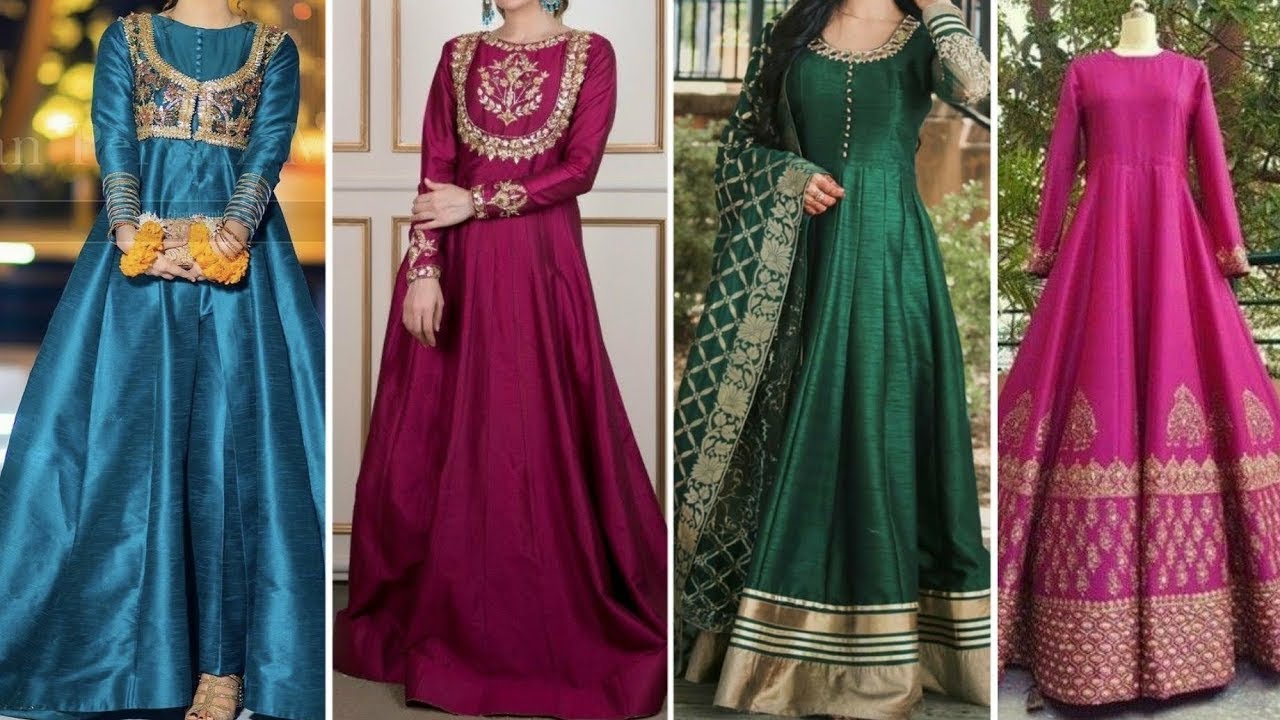 silk dress designs /silk dress designs for wedding function - YouTube