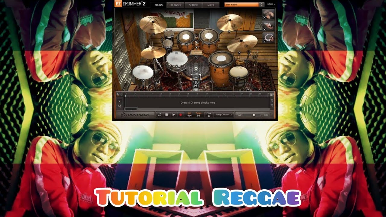 Tutorial reggae.Step by step Rekam midi drum one drop roots reggae ...