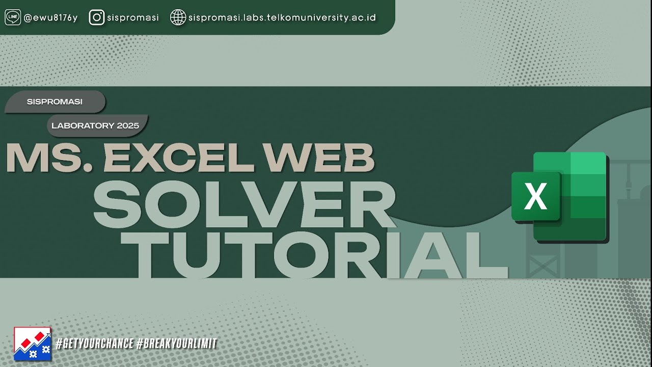 TUTORIAL ADD-IN SOLVER MS. EXCEL WEB - YouTube