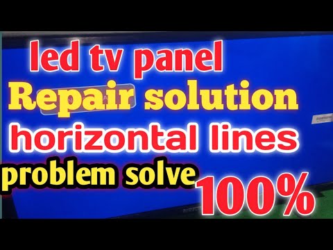 led tv panel Repair || top One fault picture ok but horizontal lines# ...