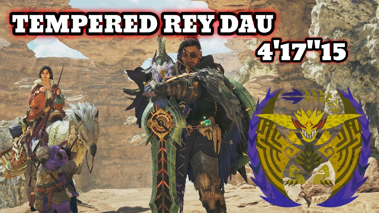 MH Wilds | Tempered Rey Dau Speedrun | 4'17"15 - YouTube