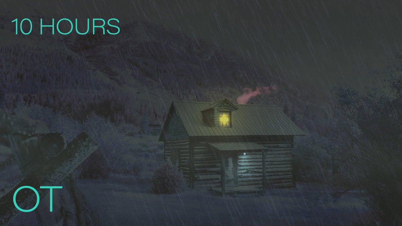 Stormy Night at a Fantasy Cabin | Soothing Thunder & Rain Sounds For ...