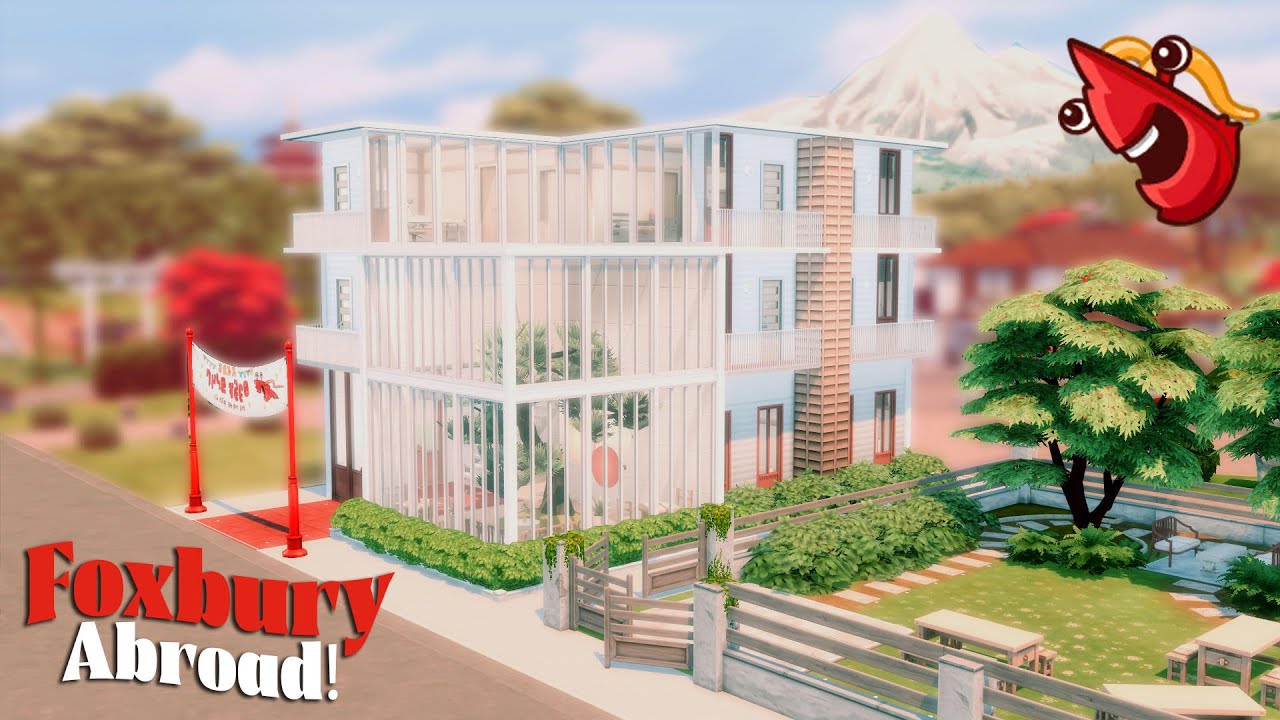 Foxbury Abroad! Mt. Komorebi Student Housing Speed Build - The Sims 4 ...