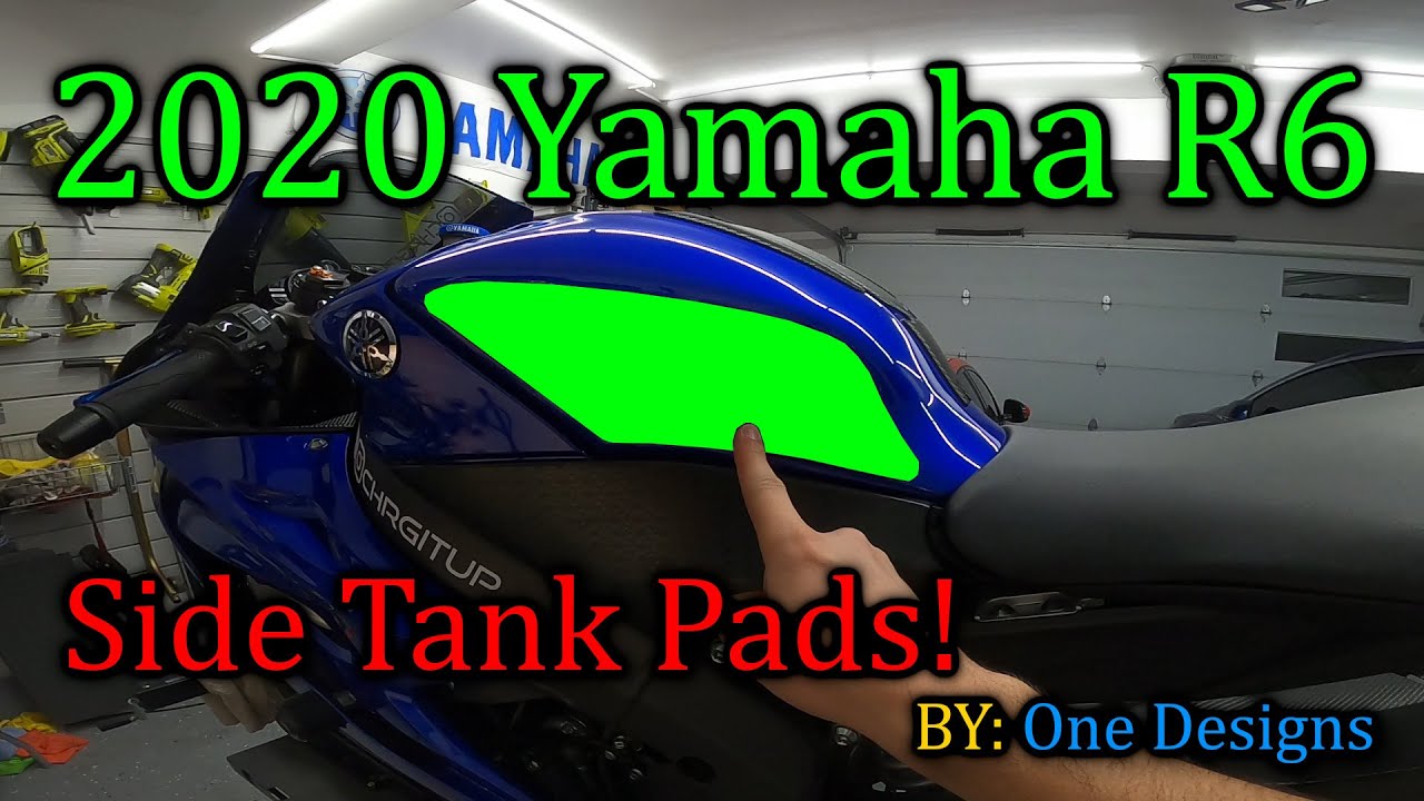 One Design Side Tank Pads for my 2020 Yamaha R6! - YouTube