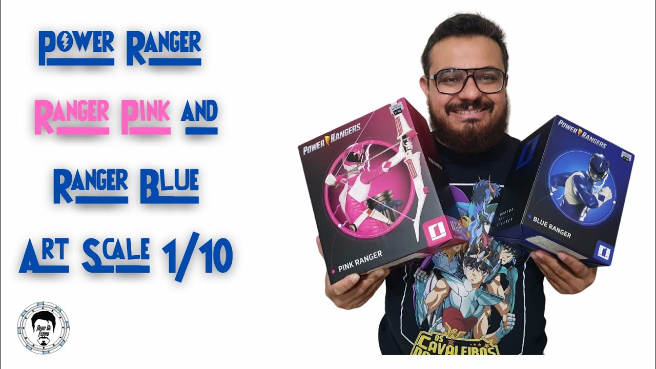 POWER RANGER PINK AND BLUE 1/10 SCALE STATUE UNBOXING E REVIEW / IRON ...