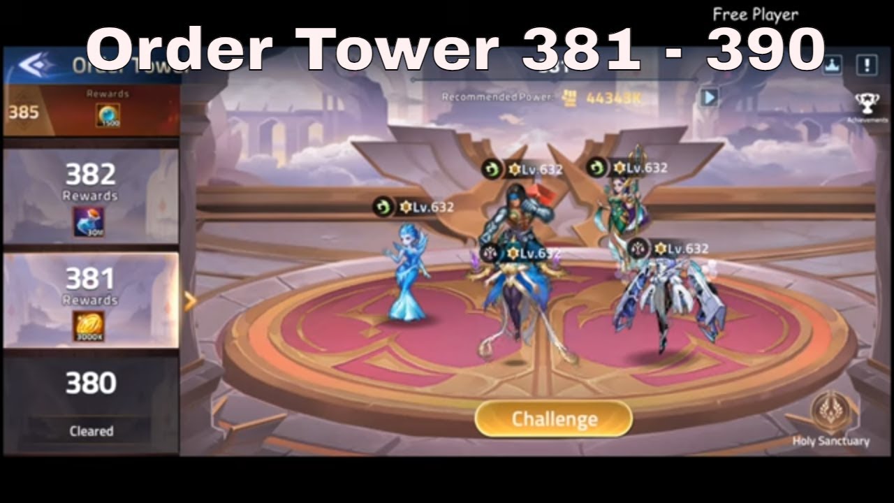 Order Tower 381 - 390 MOBILE LEGENDS ADVENTURE - YouTube