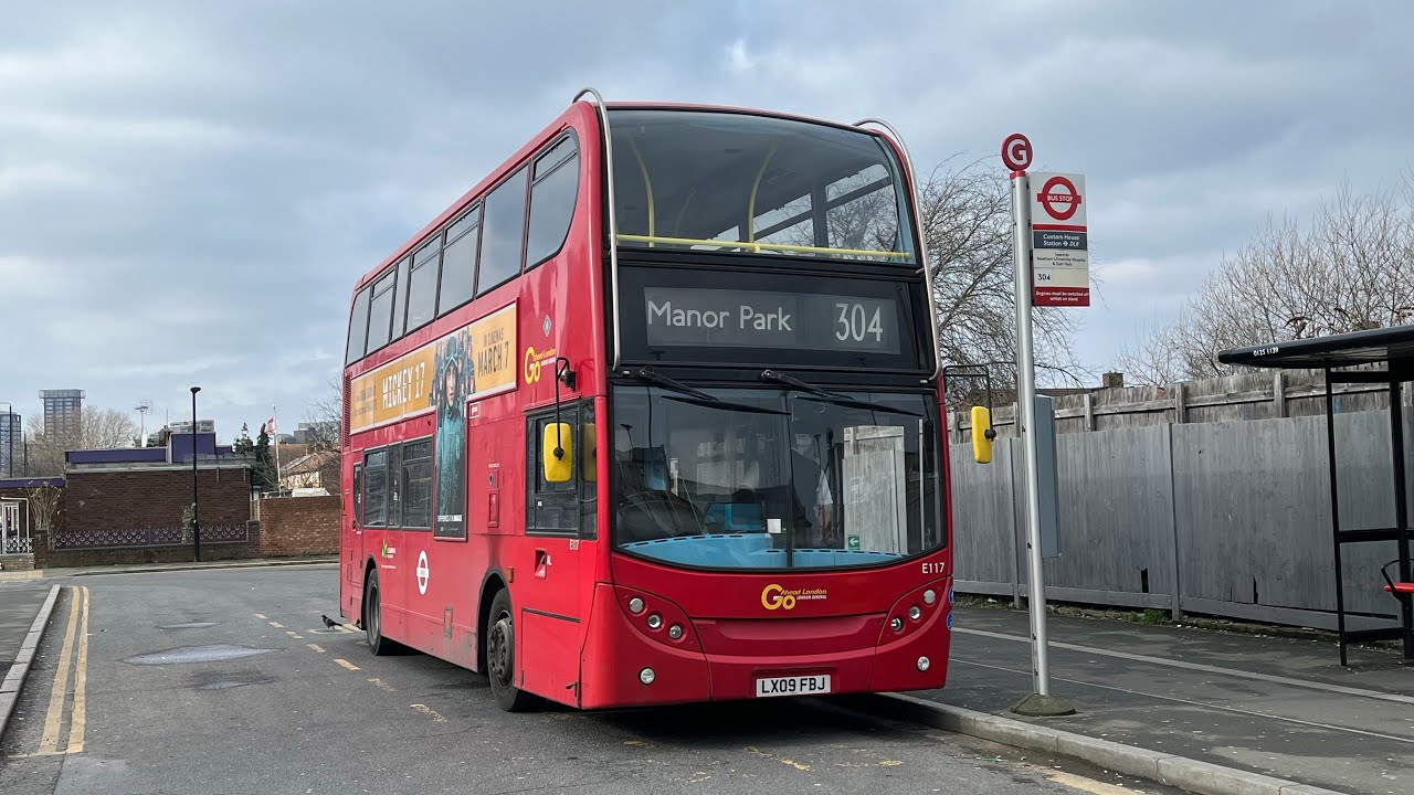 FRV. London Bus Route 304: Custom House - Manor Park Enviro400 Trident ...