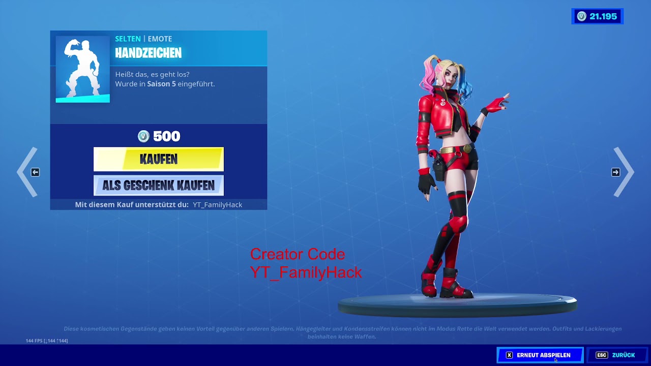 Handzeichen - Hand Signals Emote in Fortnite - Heute neu im Item Shop ...
