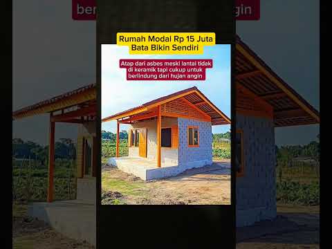 Rumah Modal Rp 15 Juta Bata Bikin Sendiri #rumah #viralvideo #shorts