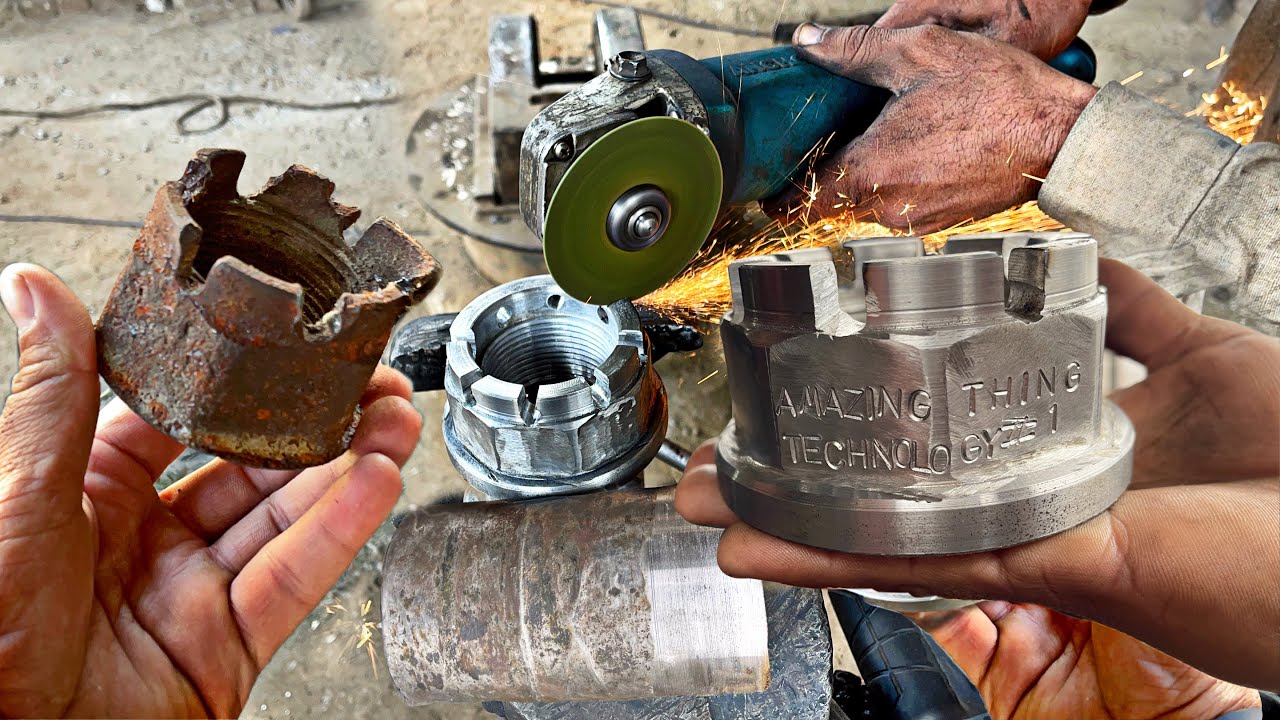 First time we made nuts from scrap iron | How do you like our work ...