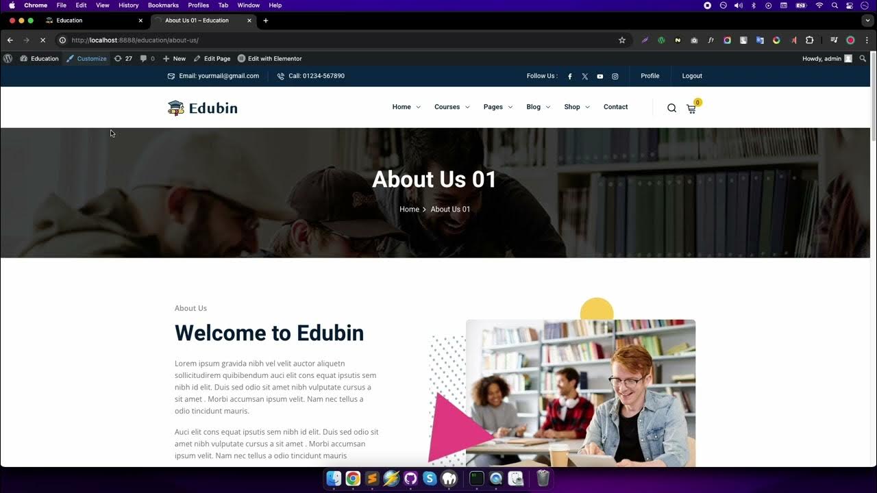 How to Enabled Edubin Theme Login PopUp - YouTube
