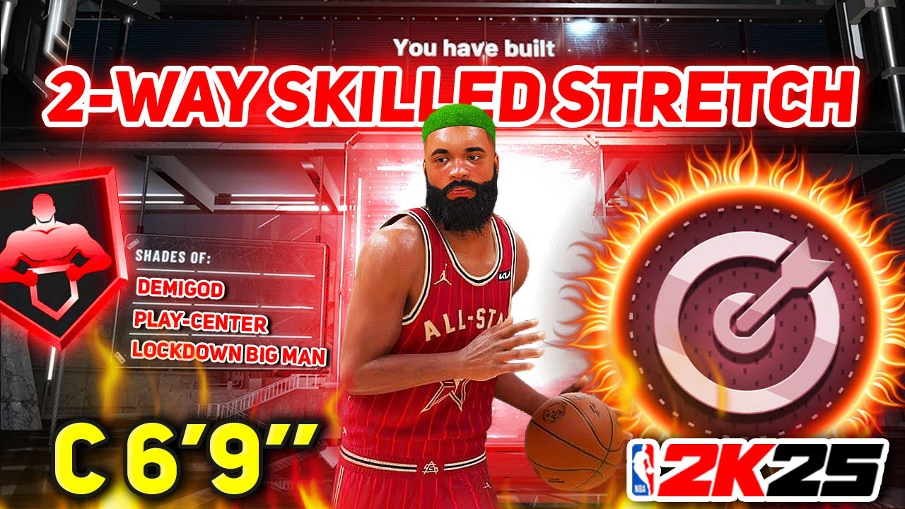 How To Make a “2-WAY SKILLED STRETCH” Build in NBA 2K25! The Most ...