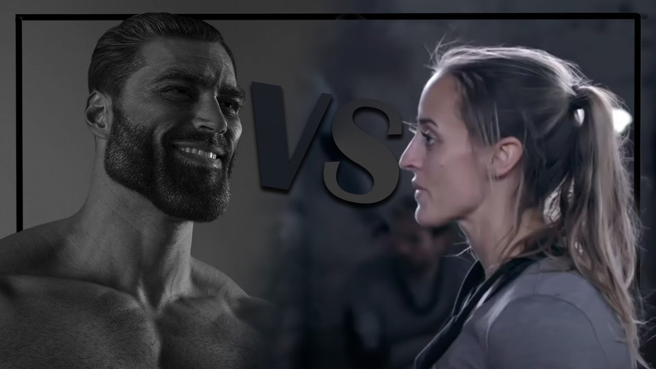 Woman challenges a man in a fight - YouTube