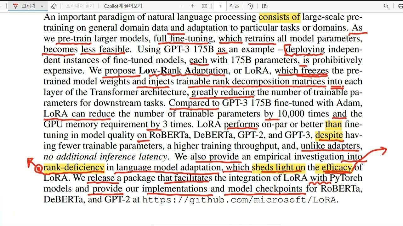 (2021) LoRA - Low-Rank Adaptation of Large Language Models (윤석우 연구원 ...