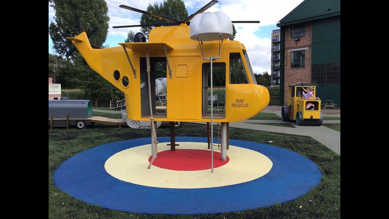 A Unique Play Area: RAF Museum Aeroplane Playground Walkaround - YouTube