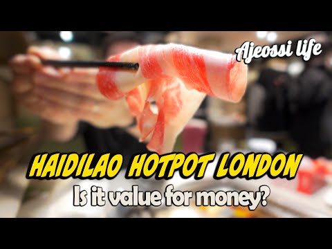 HAIDILAO HOT POT LONDON 🍲 Value for money or just a special occasion? (ENG SUB)