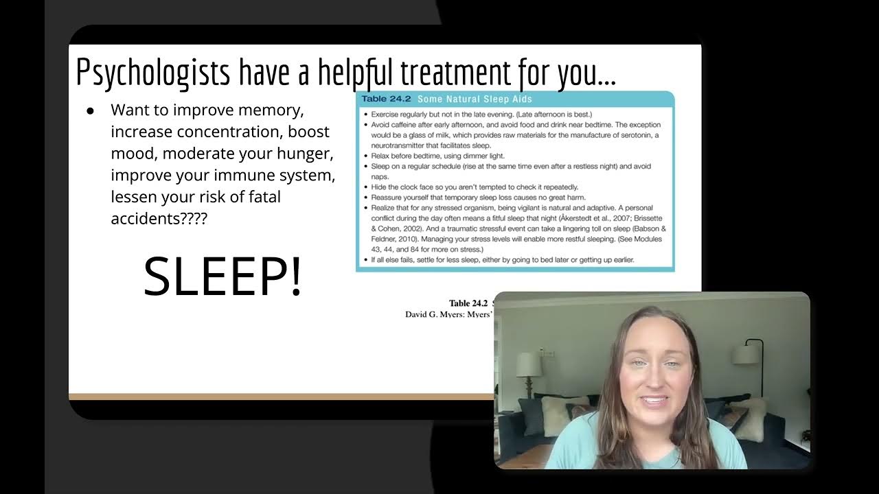 Mod 1.5C AP Psych Sleep, Sleep Disorders and Dreams - YouTube