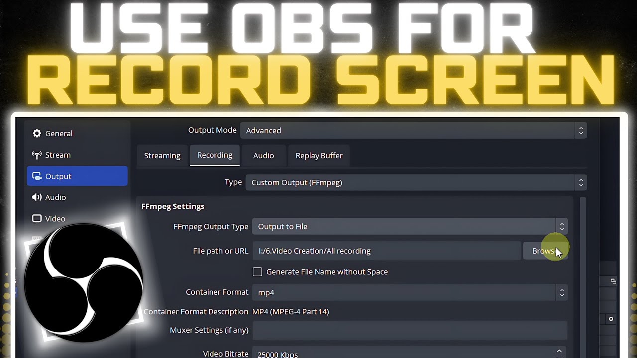 How to Use OBS to Record Screen and Audio - YouTube