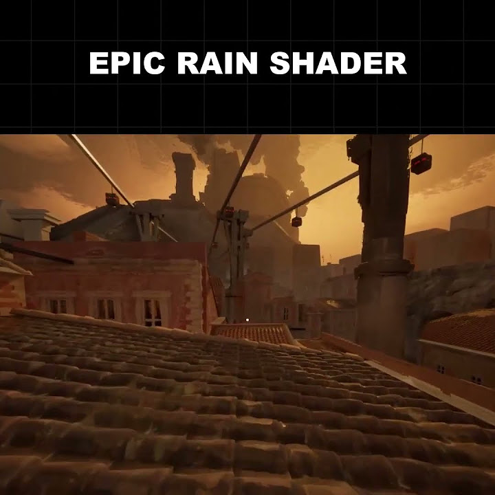 Epic rain shader - UE5 - YouTube