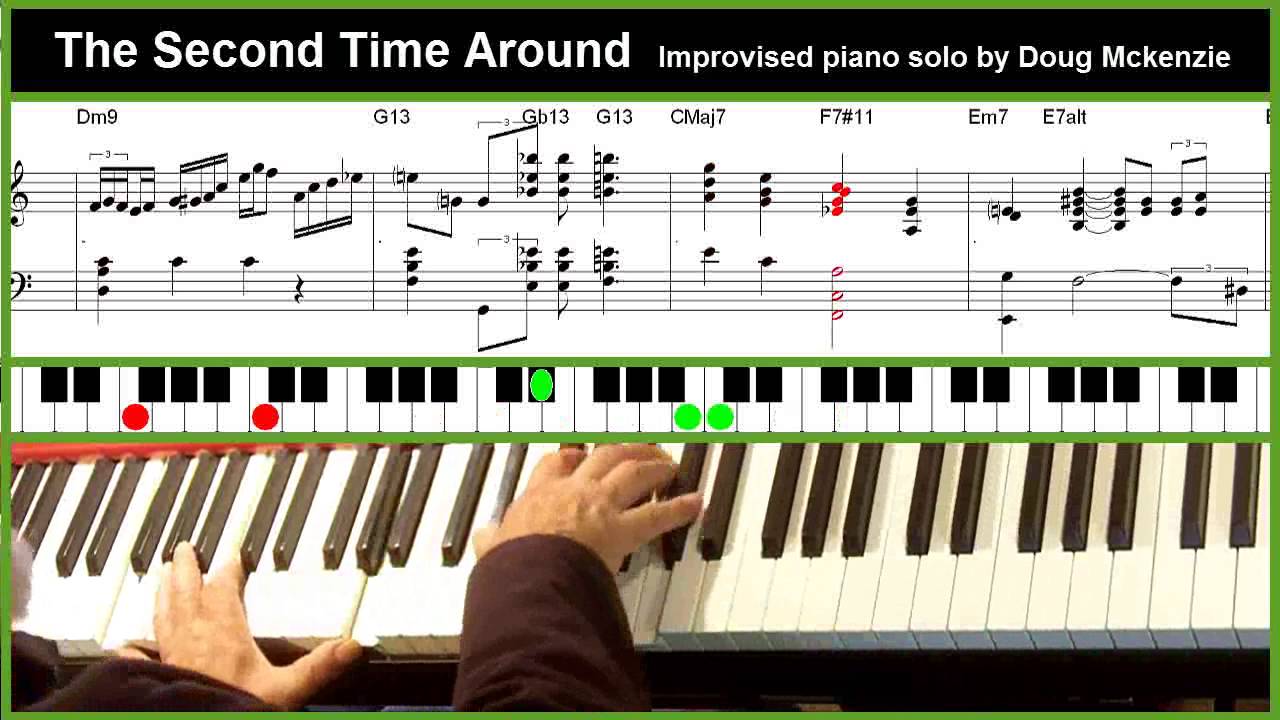 'The Second Time Around' - jazz piano tutorial - YouTube