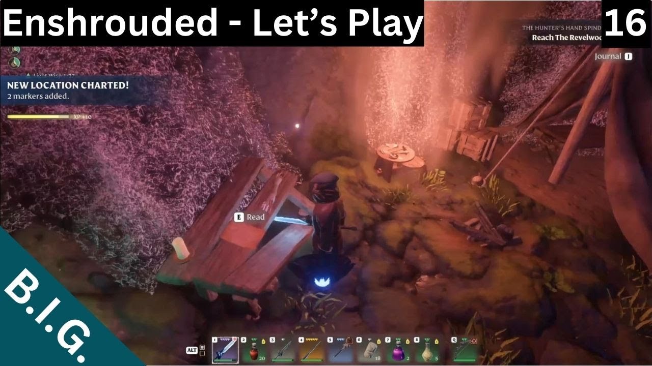 Enshrouded - Retrieving the Hunter's Hand Spindle and killing lots of ...