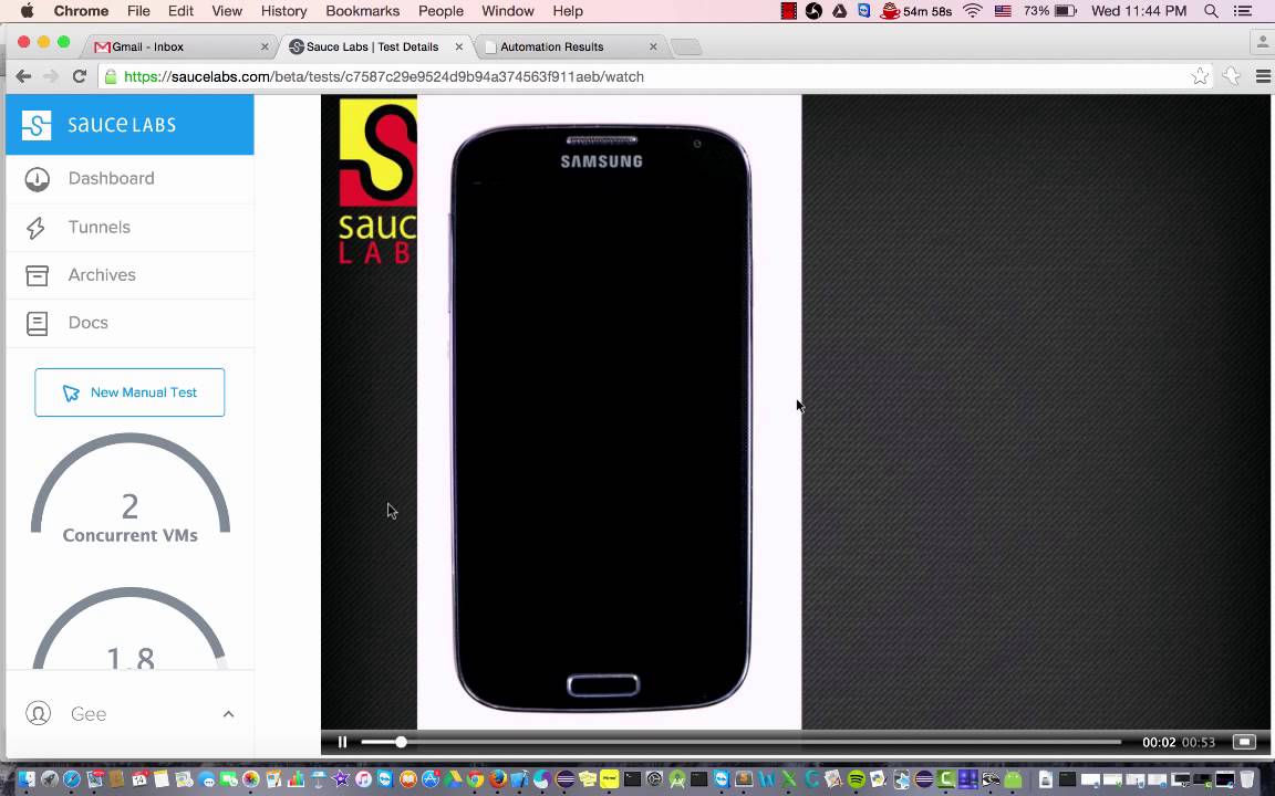 Saucelabs Android Parallel Testing Youtube 0942