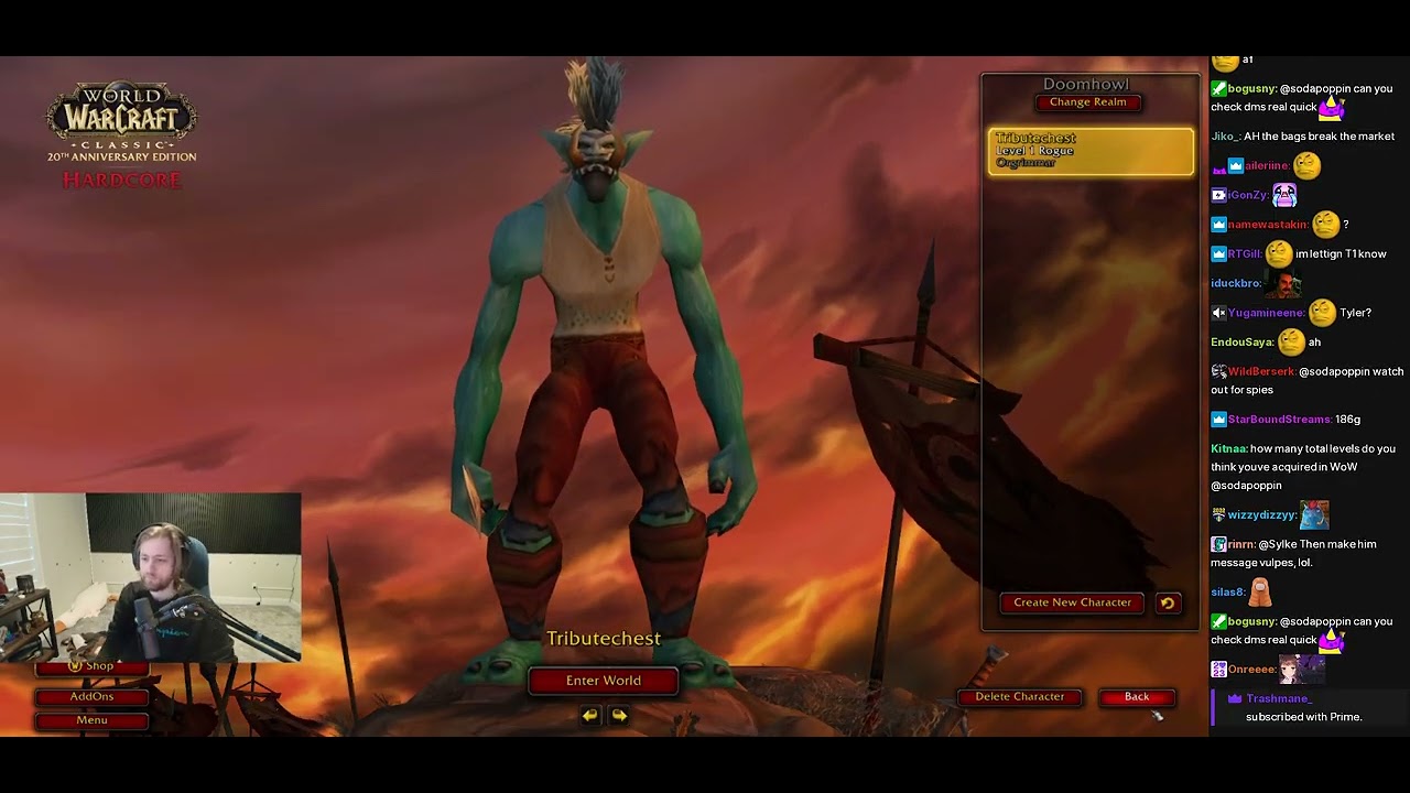 OnlyFangs Hardcore Day 10 w/ Chat - (sodapoppin) - December 1, 2024 ...