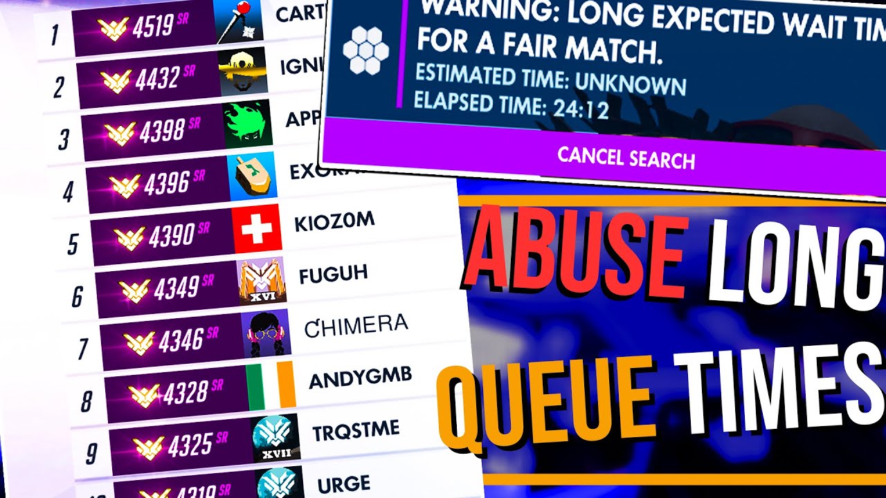 How To Use Long Queue Times In Overwatch To Rank Up - YouTube