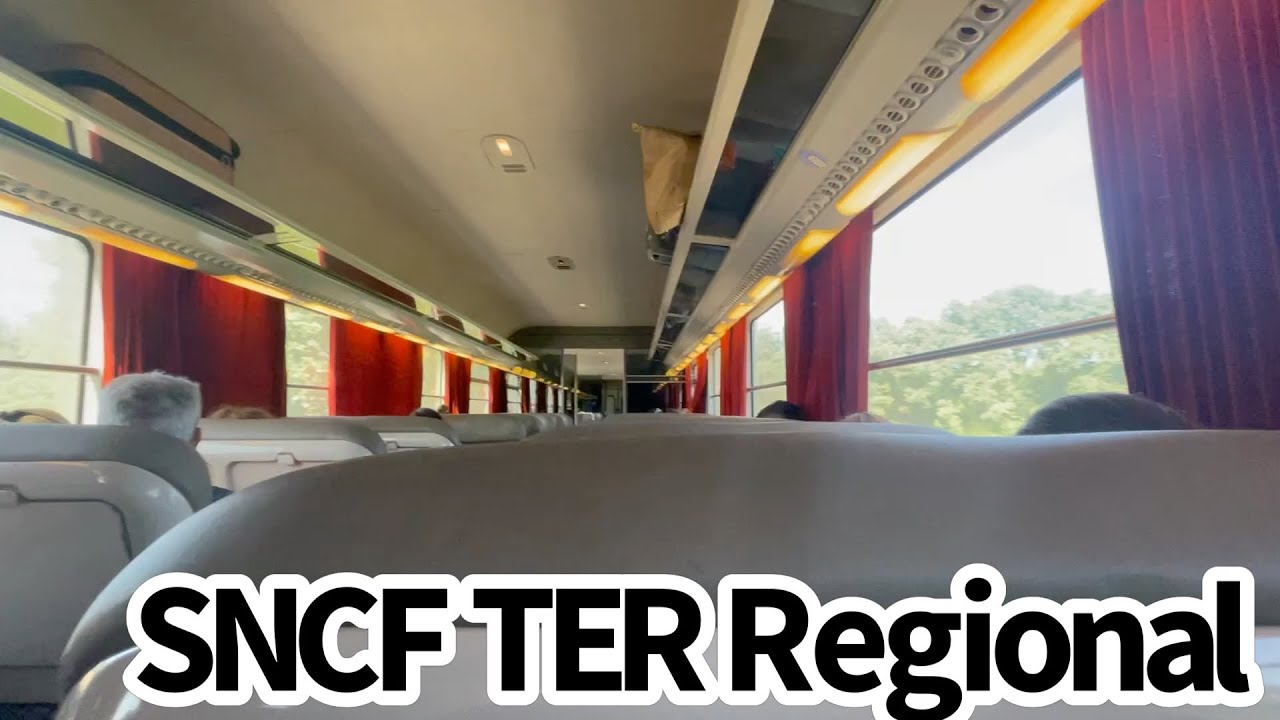 SNCF TER Regional Train Review from Paris to Lyon and Dijon, France ...