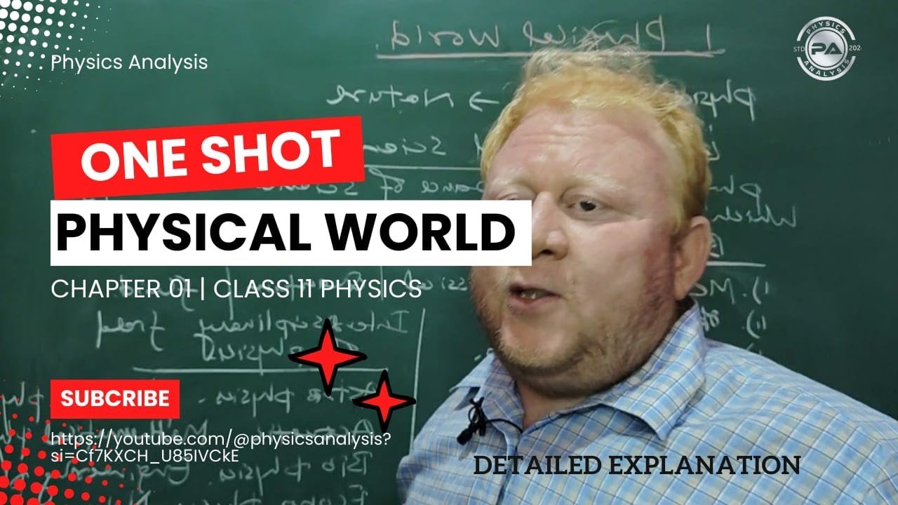 Physics Analysis -Amit Kr Gupta | Class 11 | Physical World full ...