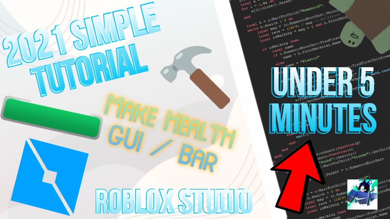 HOW To Make A HEALTH Bar In ROBLOX! | Studio Tutorial - YouTube