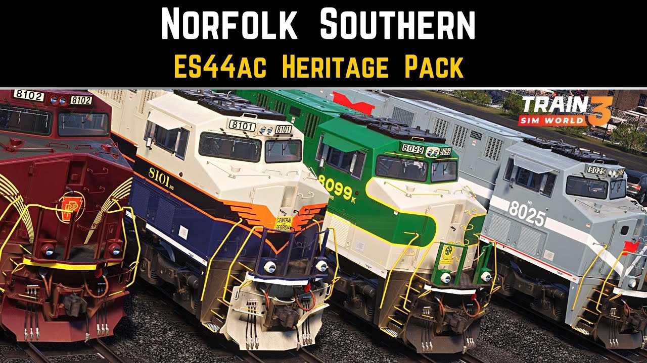 TSW3 | Norfolk Southern - ES44ac HERITAGE PACK | #trainsimworld3 - YouTube