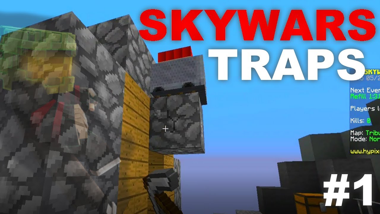 TNT Minecart Trap | Hypixel Skywars Traps #1 - YouTube
