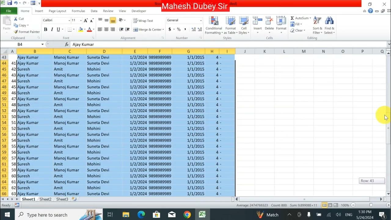Excel me command button kaise banaye | Excel me data entry kaise kare |macro ka use kaise kare ...