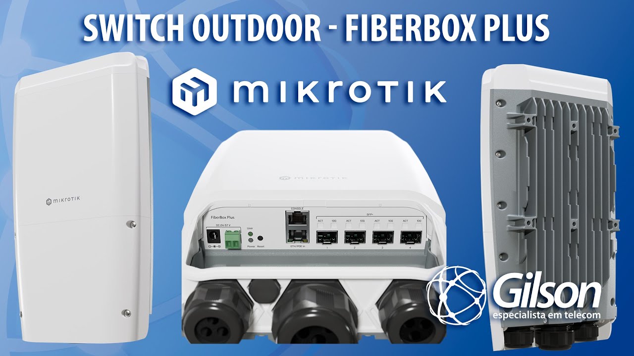 Switch Outdoor Mikrotik FiberBox Plus (4 portas SFP+ de 10Gbps) - YouTube