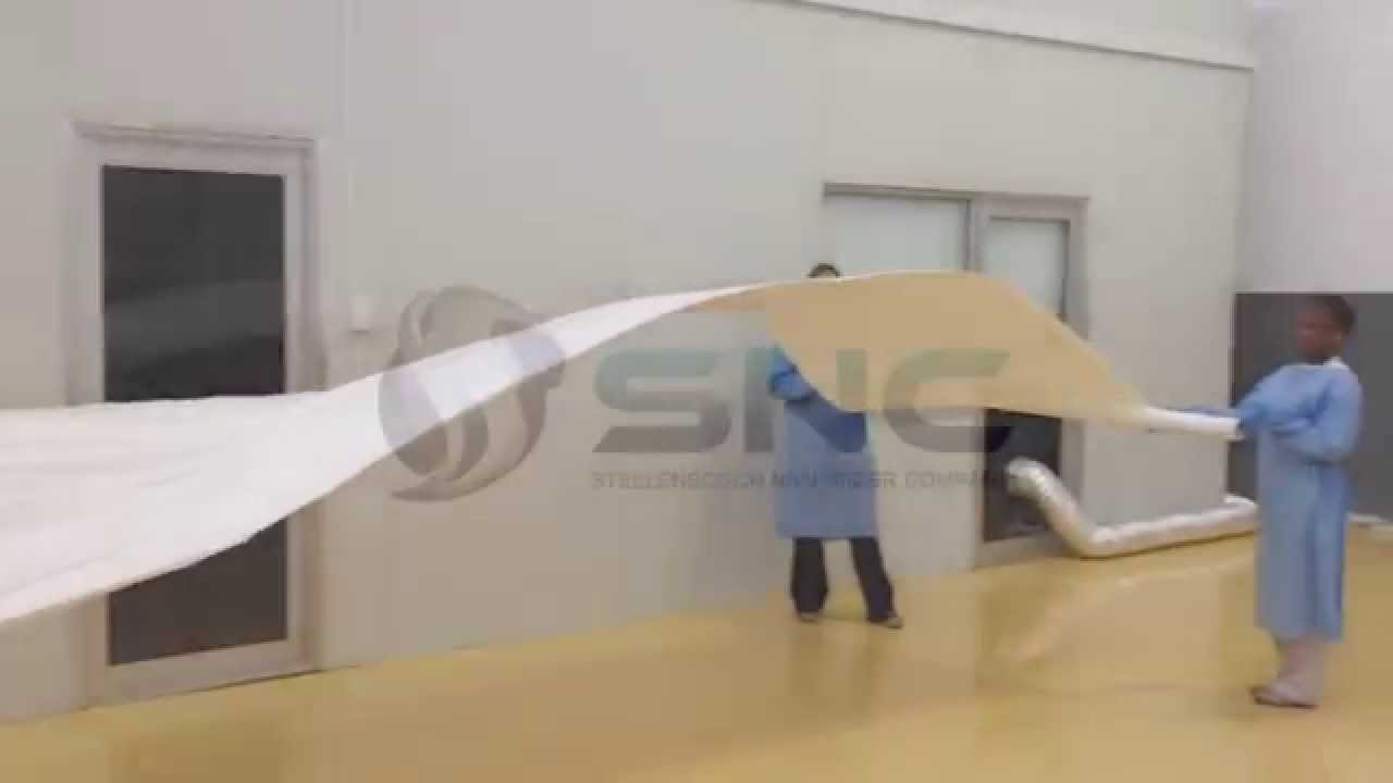 Nanofiber sheet manufactured using SNC BEST - YouTube