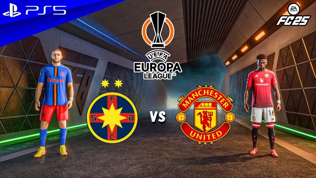 FC FCSB Vs Manchester United - UEFA Europa League Match | FC25 - YouTube