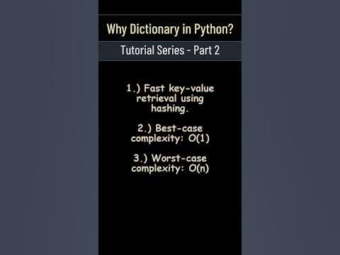 Why Dictionary in Python? Part 2 - Complete Series on #python Dictionary #datascience #coding ...