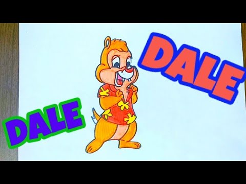 🐿 Disney | Como dibujar a Dale | Chip&Dale | How to draw Dole # ...