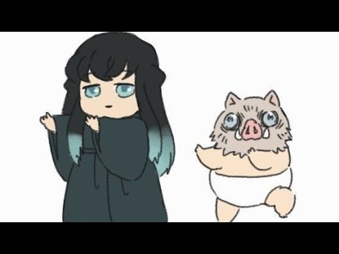 Demon slayer memes but it's just baby inosuke | 1 minute of demon ...