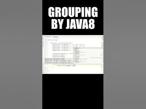 Stream api grouping by java 8 question #shorts #java #interview - YouTube