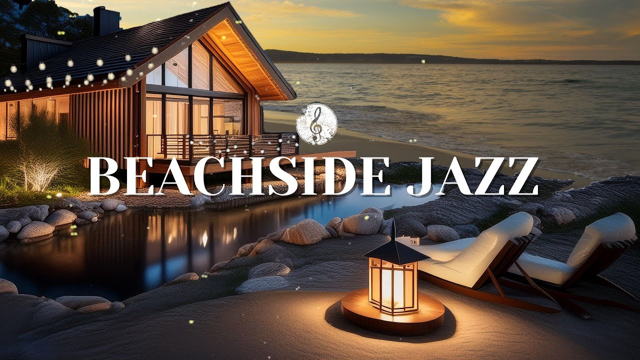 Relaxing Jazz Music + Ocean Waves-10 Hours - YouTube